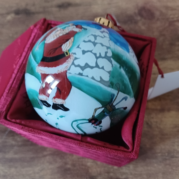 Holiday | Inside Art Glass Blown Hand Painted Ornament | Poshmark